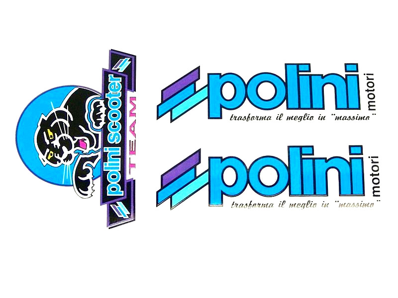 Ciao Bravo Sticker Aufkleber Polini Team Logo Schriftzug, 6,90