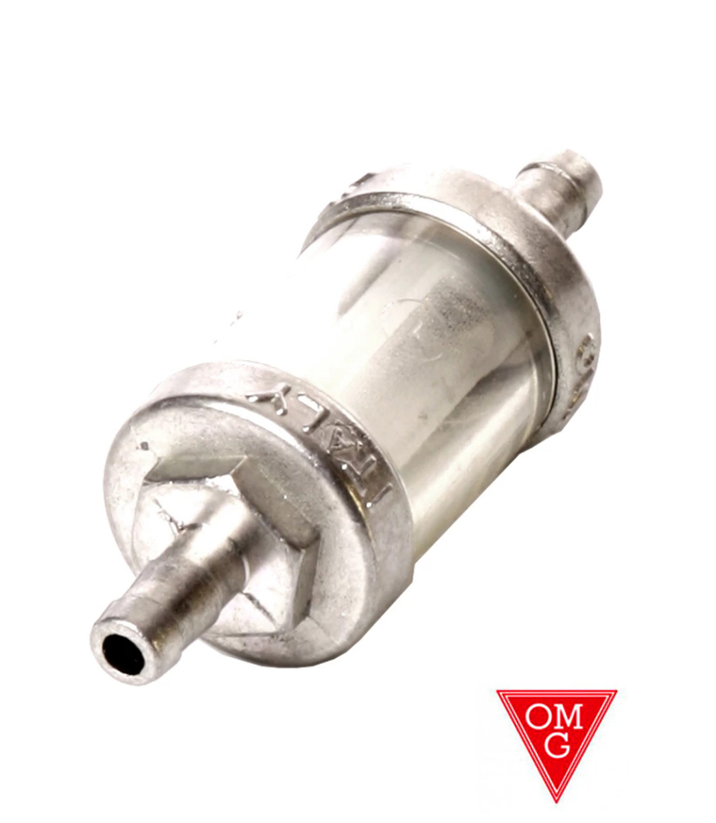 Piaggio Ciao OMG Benzinfilter Metall Glas 6mm >> Zwotakt Garage, 5,90