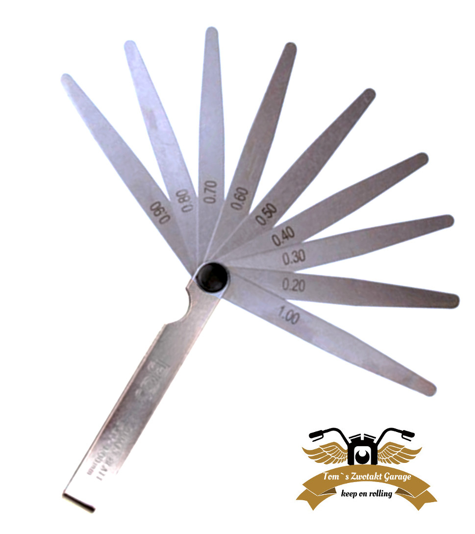 Piaggio Ciao Fühlerlehre Metrisch Fühlerlehre 13 Blatt 0,05-1,00mm >Z ...