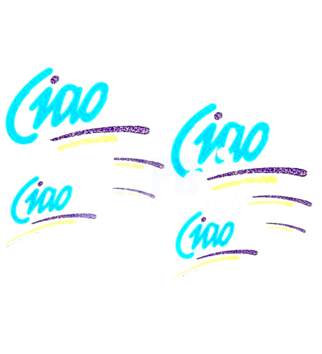 Piaggio Ciao Aufkleber Sticker türkis gelb >> Zwotakt Garage, 7,90