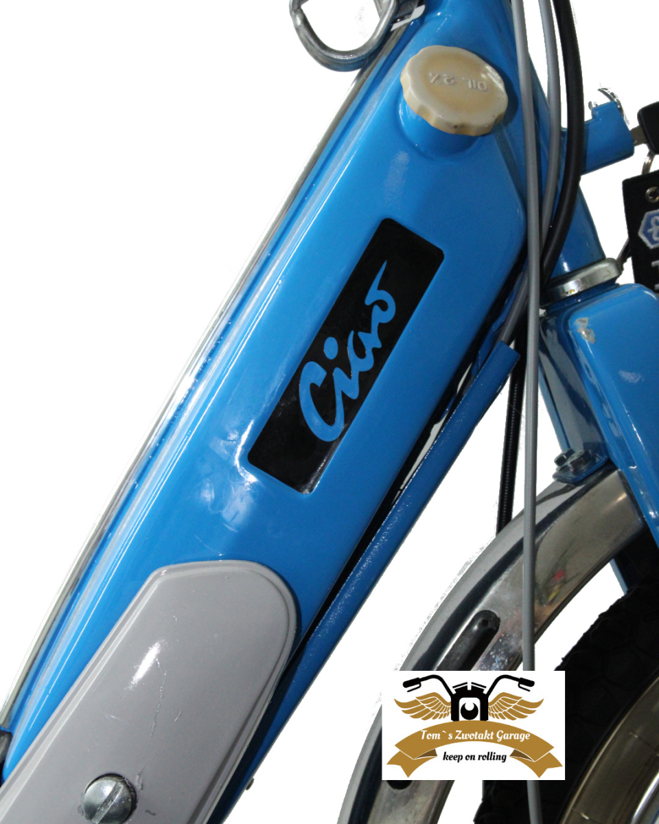 Piaggio Ciao Tankaufkleber Tank Sticker schwarz115x30mm >> Zwotakt Ga ...