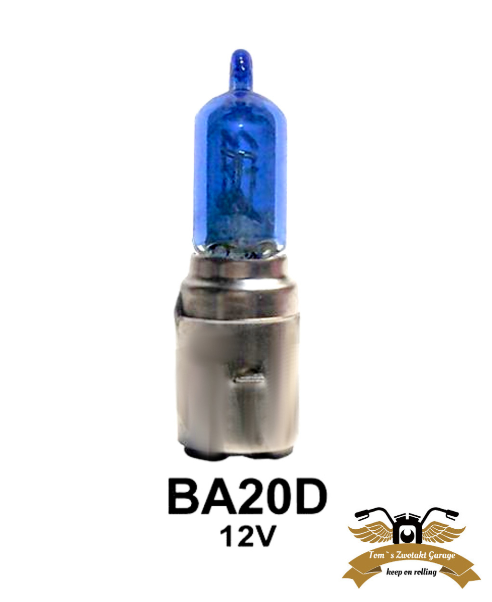 BA20D Halogen 12V 35/35W Superwhite >> Zwotakt Garage, 6,90