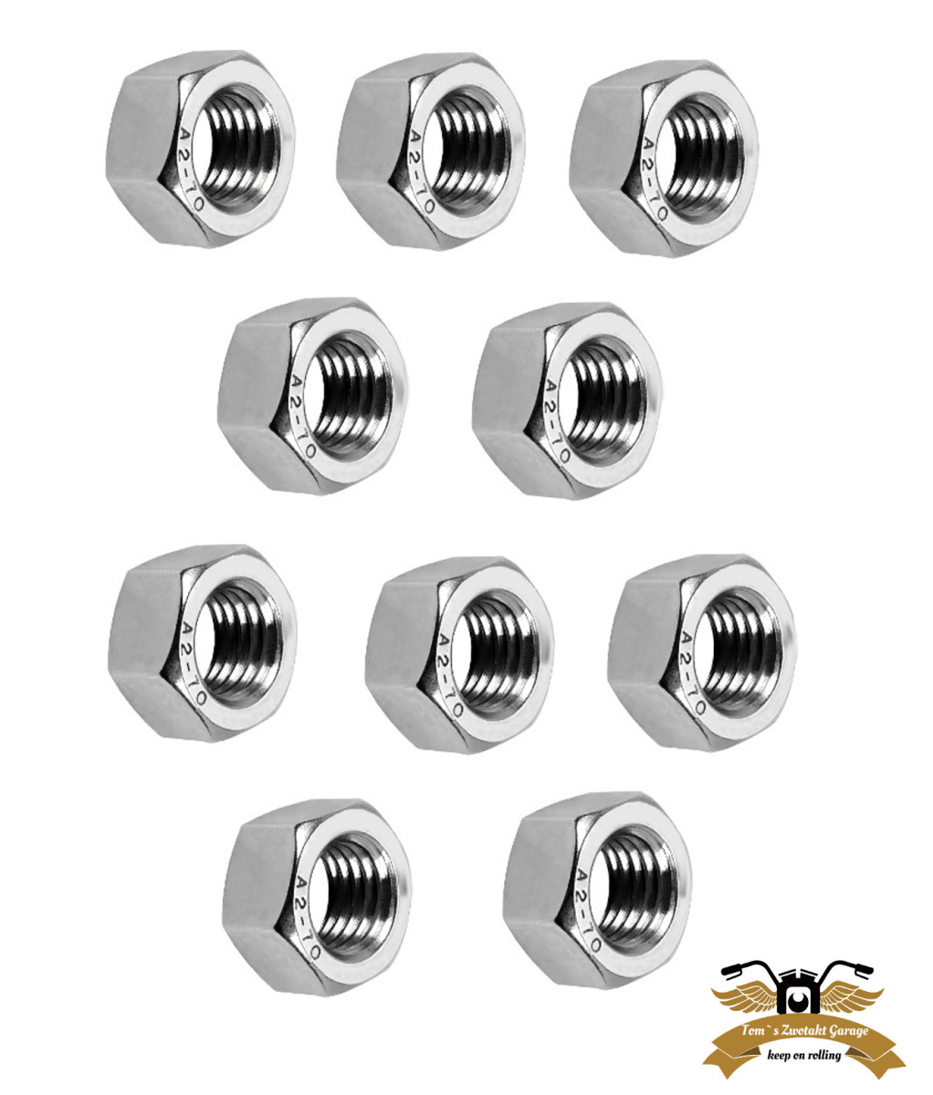 Mutter M2,5 Edelstahl DIN 934 >> Zwotakt Garage, 0,60