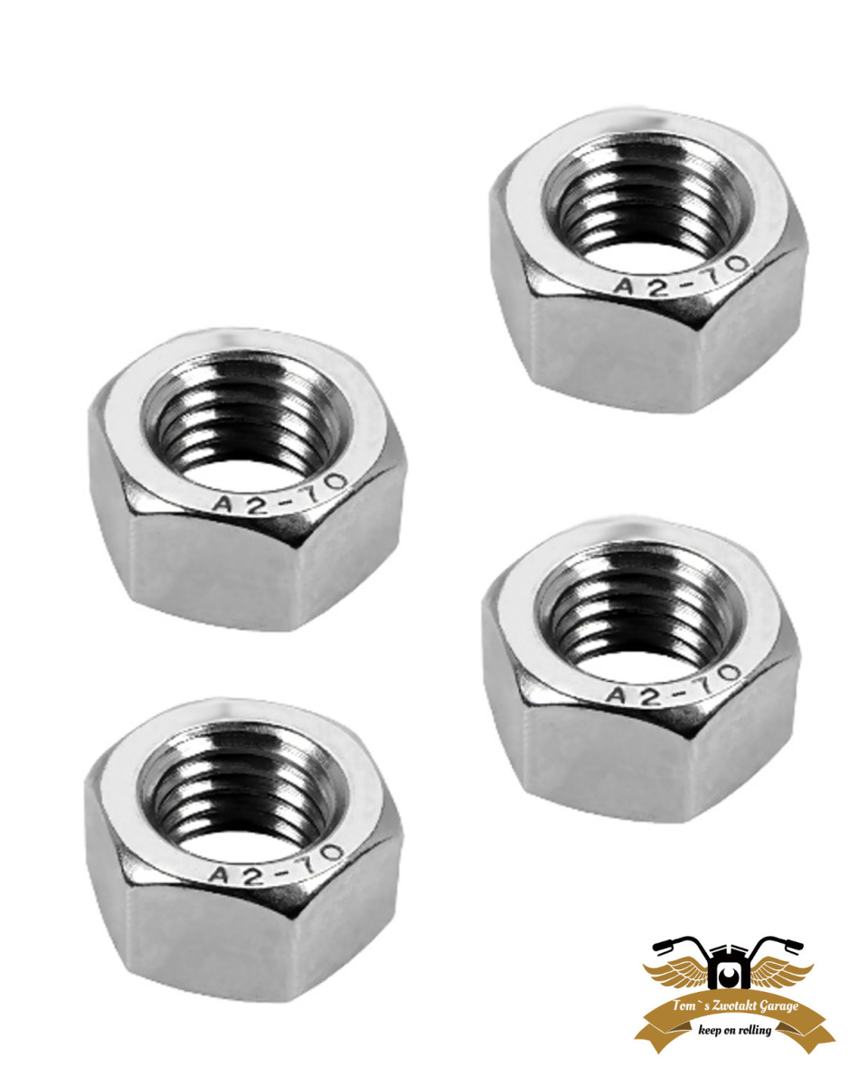 M7 Sechskantmutter Edelstahl Moped >> Zwotakt Garage, 2,20